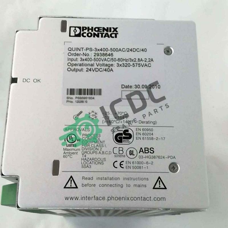 PHOENIX - 2938646 - Power Supply | Call ICDC for Tech Specs!