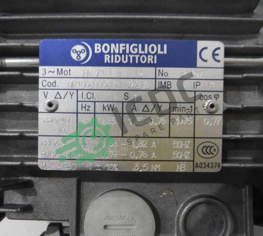 BONFIGLIOLI - BN71A4 - Motor | Call ICDC for Tech Specs!
